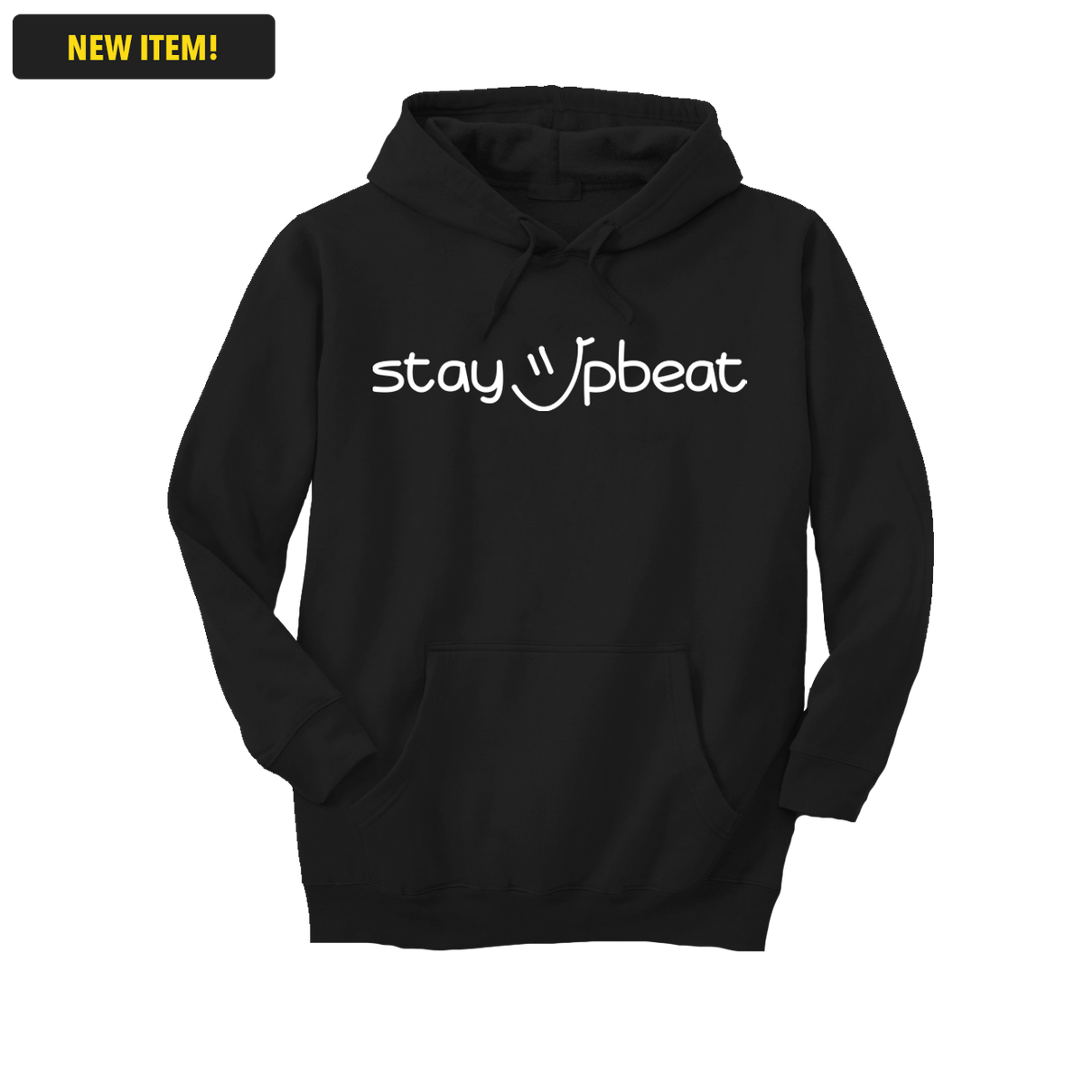 Stay Upbeat Hoodie - White Logo – Team Balmert