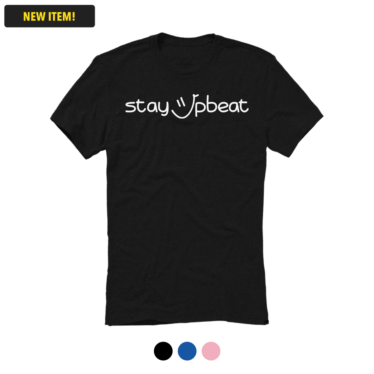 Stay Upbeat T-Shirt - White Logo – Team Balmert